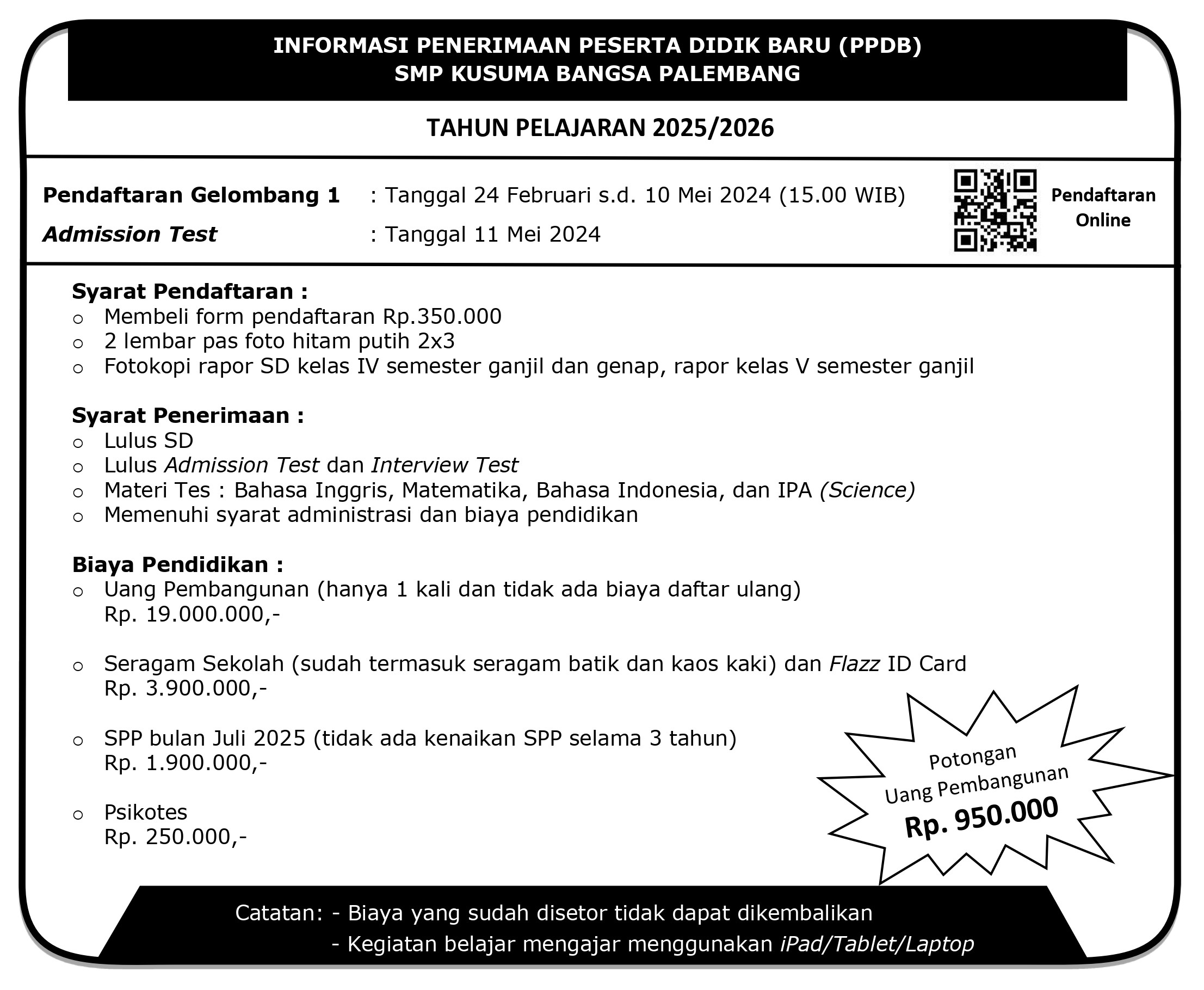 PPDB | Kusuma Bangsa